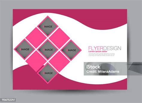 전단지 브로셔 교육 프리젠 테이션 웹 사이트에 대한 빌보드 템플릿 디자인 풍경 오리엔테이션 A4 용지에 대한 스톡 벡터 아트 및 기타 이미지 Istock