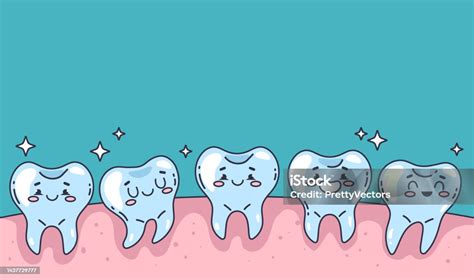 열린 입안에서 행복한 깨끗한 건강한 치아 치아 미백 위생 개념 벡터 그래픽 디자인 그림 요소 개체 그룹에 대한 스톡 벡터 아트