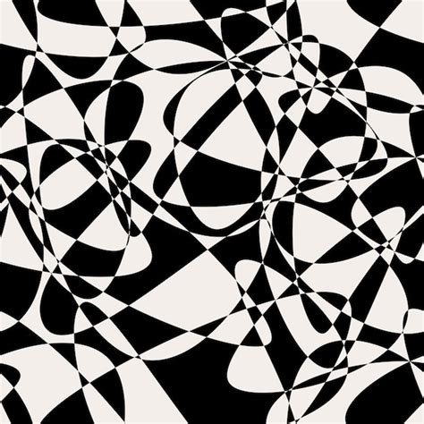 Abstract Monochrome Decorative Seamless Pattern Repeating Background Tileable Wallpaper Print