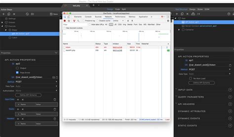 Api Data Source And Api Action Different Settings Api And Json