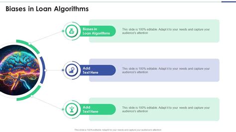 Biases In Loan Algorithms In Powerpoint And Google Slides Cpp PPT Template