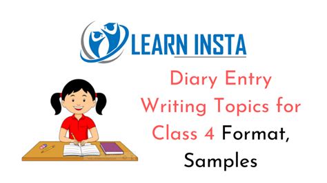 Diary Entry For Class 4 Cbse Format Topics Examples Samples