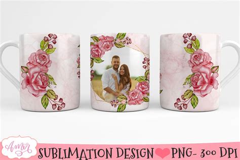 Photo Mug Template For Sublimation Customizable Mug Png So Fontsy