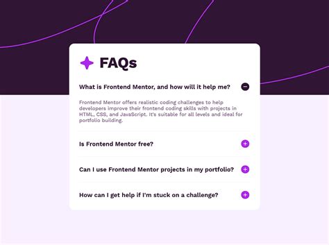 Frontend Mentor Faq Accordion Main 아코디언 페이지