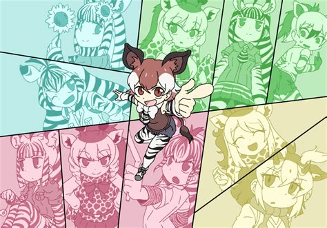 Safebooru 6girls D Aardwolf Kemono Friends Aardwolf Ears