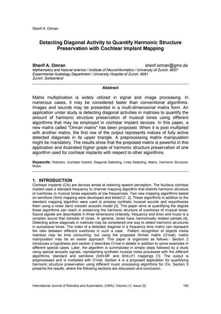 Detecting Diagonal Activity To Quantify Harmonic Structure Preservation