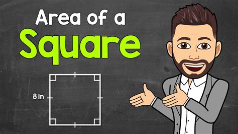 How To Find The Area Of A Square Math With Mr J Youtube