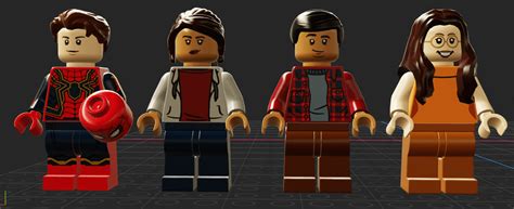 I Made The Various Movie Spider Men And Their Supporting Casts In Mecabricks R Spiderman