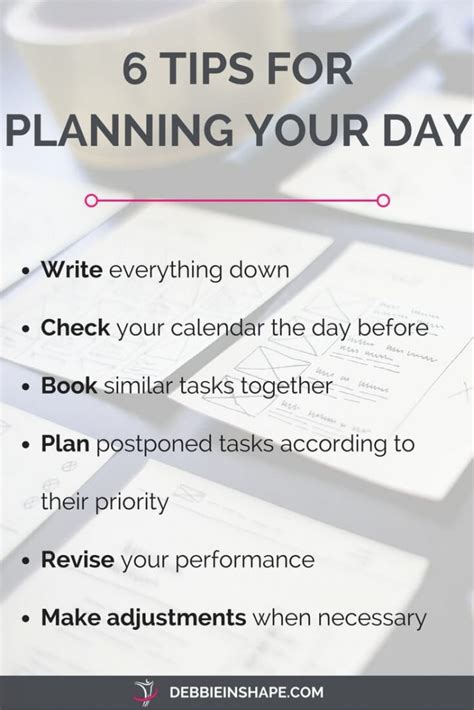 6 Easy Tips For Planning Your Day For Success