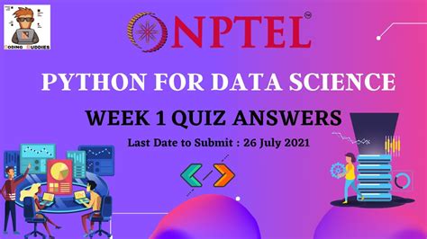 Nptel Python For Data Science Week 1 Quiz Answers 2021 Nptel Courses