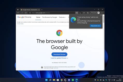 Microsofts New Windows Prompts Try To Stop People Downloading Chrome The Verge