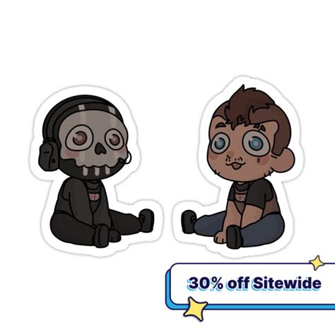 Chibi 141 Ghost And Soap Sticker For Sale By Cr3epy Chibi Call Off Duty Call Of Duty