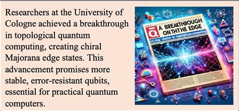 A Breakthrough In Topological Quantum Computing The Path To Practical Quantum Computers