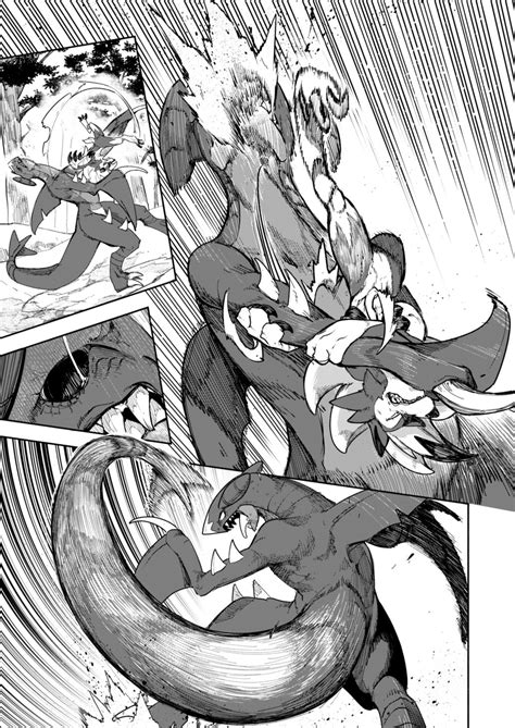 Garchomp Lycanroc And Lycanroc Pokemon Drawn By Tsukudahayato