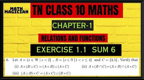 Tnclass 10 Mathschapter 1 Exercise 11 Sum 6 Solution Mathstamil