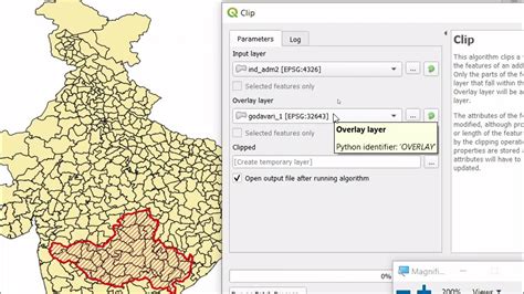 Clip In Qgis Geoprocessing Tools Introduction To Gis Tata Institute Of Social Sciences