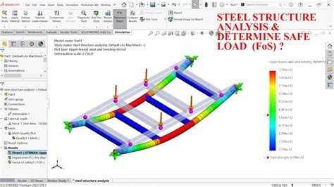 SolidWorks Weldments Steel Structure Analysis In SolidWorks Simulation YouTube