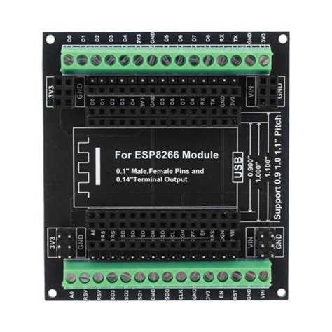 Esp8266 Gpio Expansion Module 3 5mm 0 14 Terminal For Esp8266 Development Board Ebay
