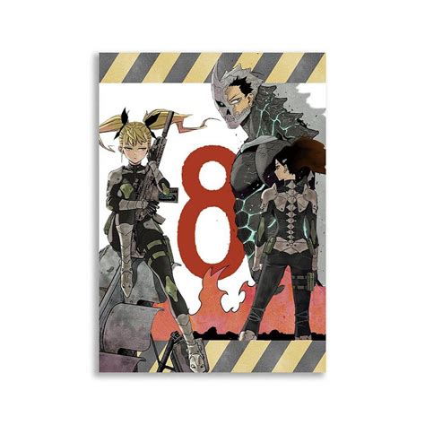 Galaxycat Poster Hochwertiges Kaiju No 8 Wandbild Kafka Hibino Mina Ashiro Kikoru Kafka