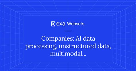 5 Companies Ai Data Processing Unstructured Data Multimodal Llms