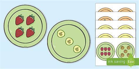 👉 Count Objects That Are Not The Same Party Plates Activity