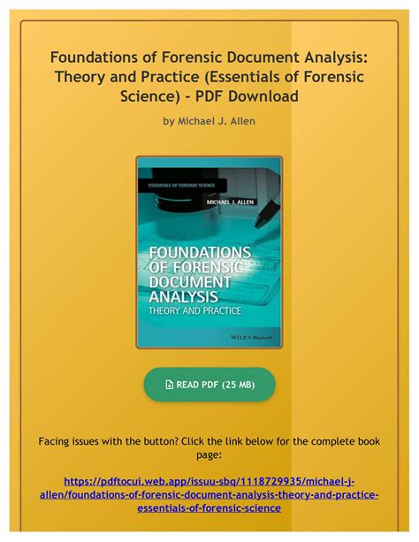 Free Pdf Foundations Of Forensic Document Analysis Theory And