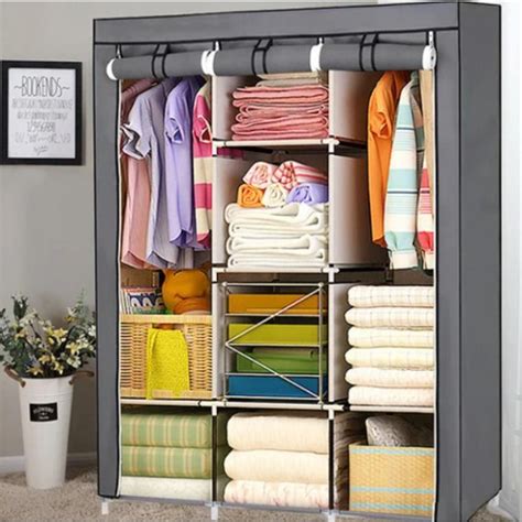Складна каркасна тканинна шафа Storage Wardrobe 88130 шафа на три секції 130 45 175 від