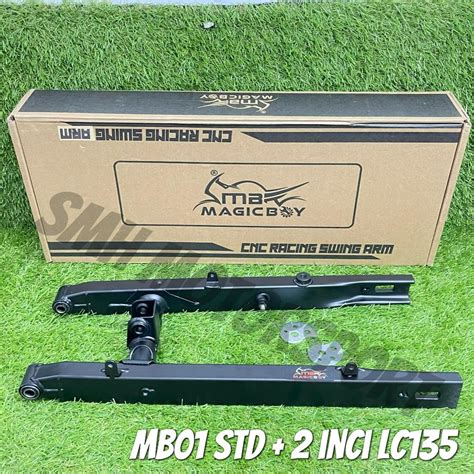 Magic Boy Mb01 Std 2 Inch Swing Arm Matt Black Yamaha Lc135