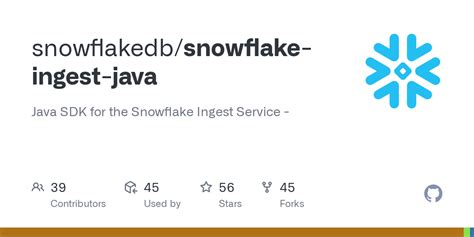 Github Snowflakedbsnowflake Ingest Java Java Sdk For The Snowflake Ingest Service