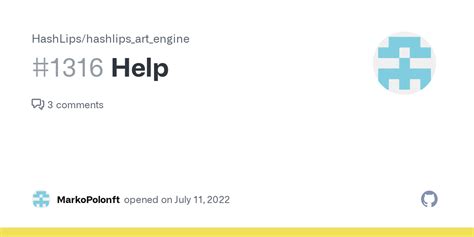 Help Issue Hashlips Hashlips Art Engine Github