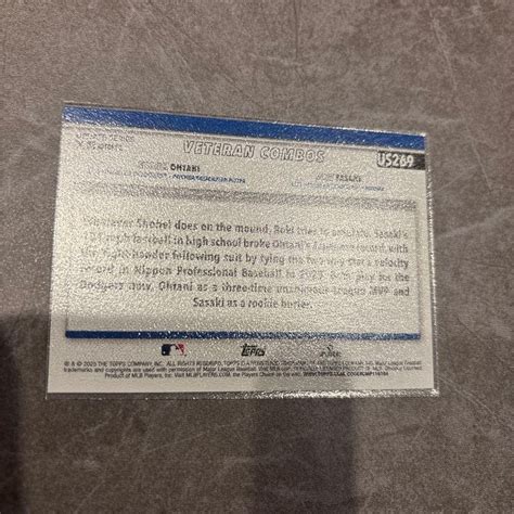 Topps Mlb 2025 Ohtani Sasaki Rising Sons Us269 Dodgers Trading Card