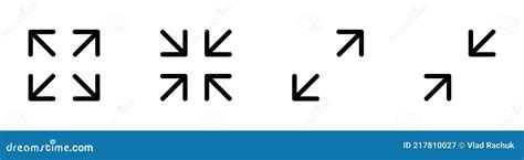 Full Screen And Exit Buttons Full Screen Icon Set Maximize And