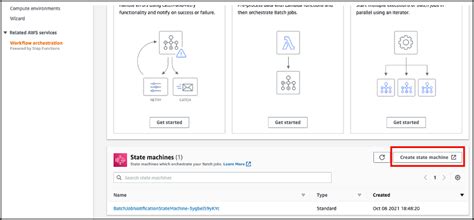 Visualizing Aws Step Functions Workflows From The Aws Batch Console Aws Compute Blog