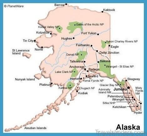Alaska Map And Travel Guide Travelsfinderscom