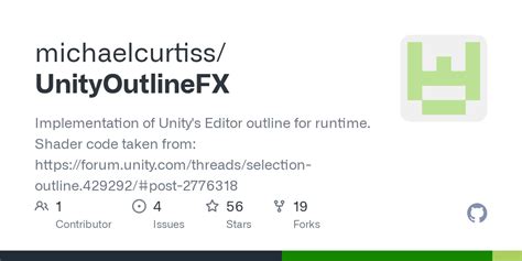 Github Michaelcurtissunityoutlinefx Implementation Of Unitys Editor Outline For Runtime