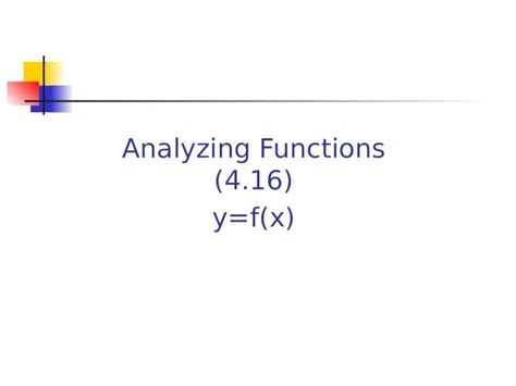 Pptx Analyzing Functions 416 Yfx Matlab Functional Analysis