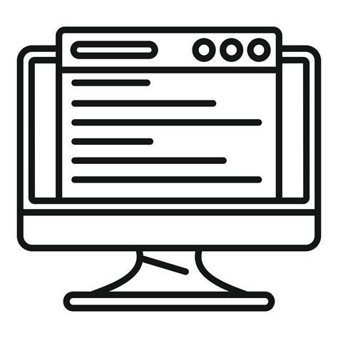 Testing Web Page Icon Outline Style Vector Art At Vecteezy