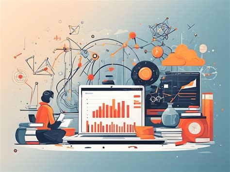 Premium Ai Image Flat Illustration Of Data Analysis