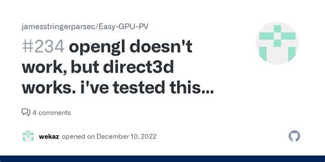 Opengl Doesnt Work But Direct3d Works Ive Tested This With Benchmark Software · Issue 234