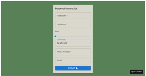 React Hook Form Practice Codesandbox