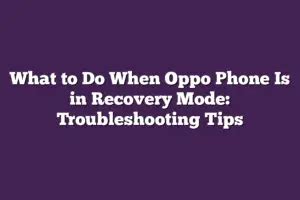 What To Do When Oppo Phone Is In Recovery Mode Troubleshooting Tips Hello Smart Life