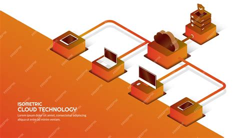 Premium Vector Cloud Storage Technology And Data Center Concept