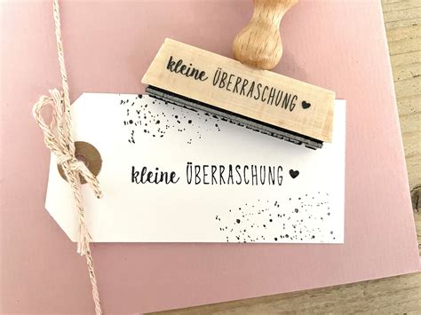 Stempel Kleine Überraschung Mit Herz Stempel Geschenk