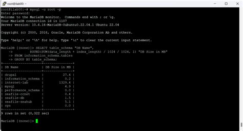 Mysql — узнать размер базы данных Internet