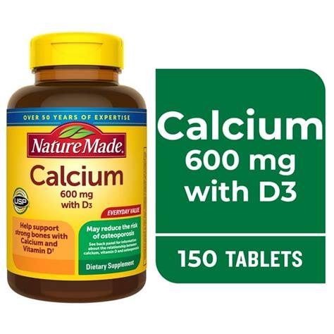 Caltrate 600d3 Plus Minerals Calcium And Vitamin D Supplement Bone
