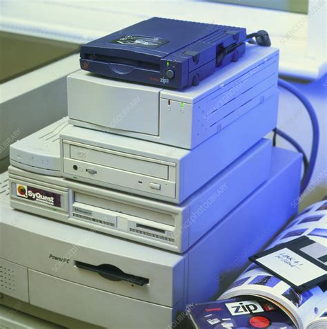 Several Data Storage Computer Hardware Components Stock Image T410