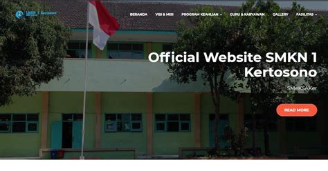 Contoh Web Sekolah Dengan Tampilan Keren Dan Menarik Ansori Web My