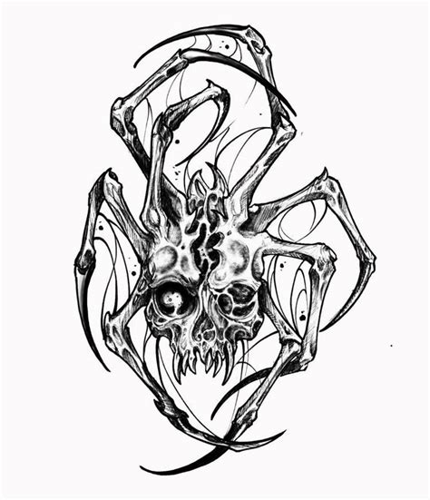 Pin On Art Scary Tattoos Creepy Tattoos Skull Sleeve Tattoos