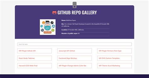 Github Matthewpcowp Plugin Api Github Wordpress Plugin Following