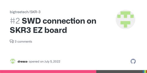 Swd Connection On Skr3 Ez Board · Issue 2 · Bigtreetechskr 3 · Github